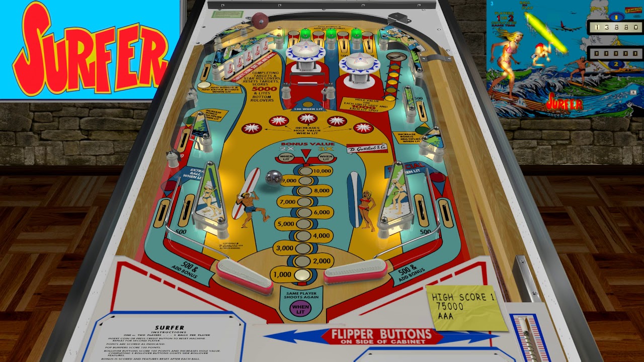 Surfer Pinball VPX - YouTube