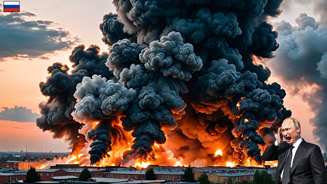 HAPPENED TODAY! Huge Explosion at Russian Land Base Caused by Ukrainian ...