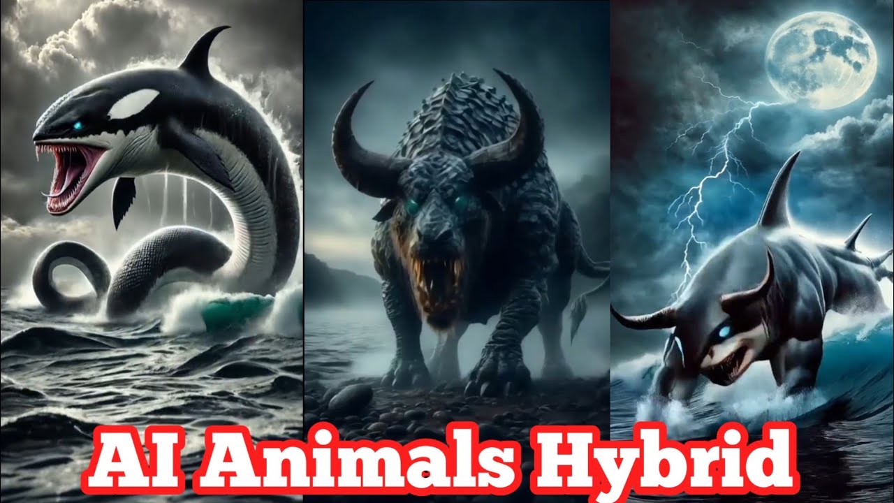 AI Animals Hybrid Species Video | Animals Fusion Video | AI Animals ...