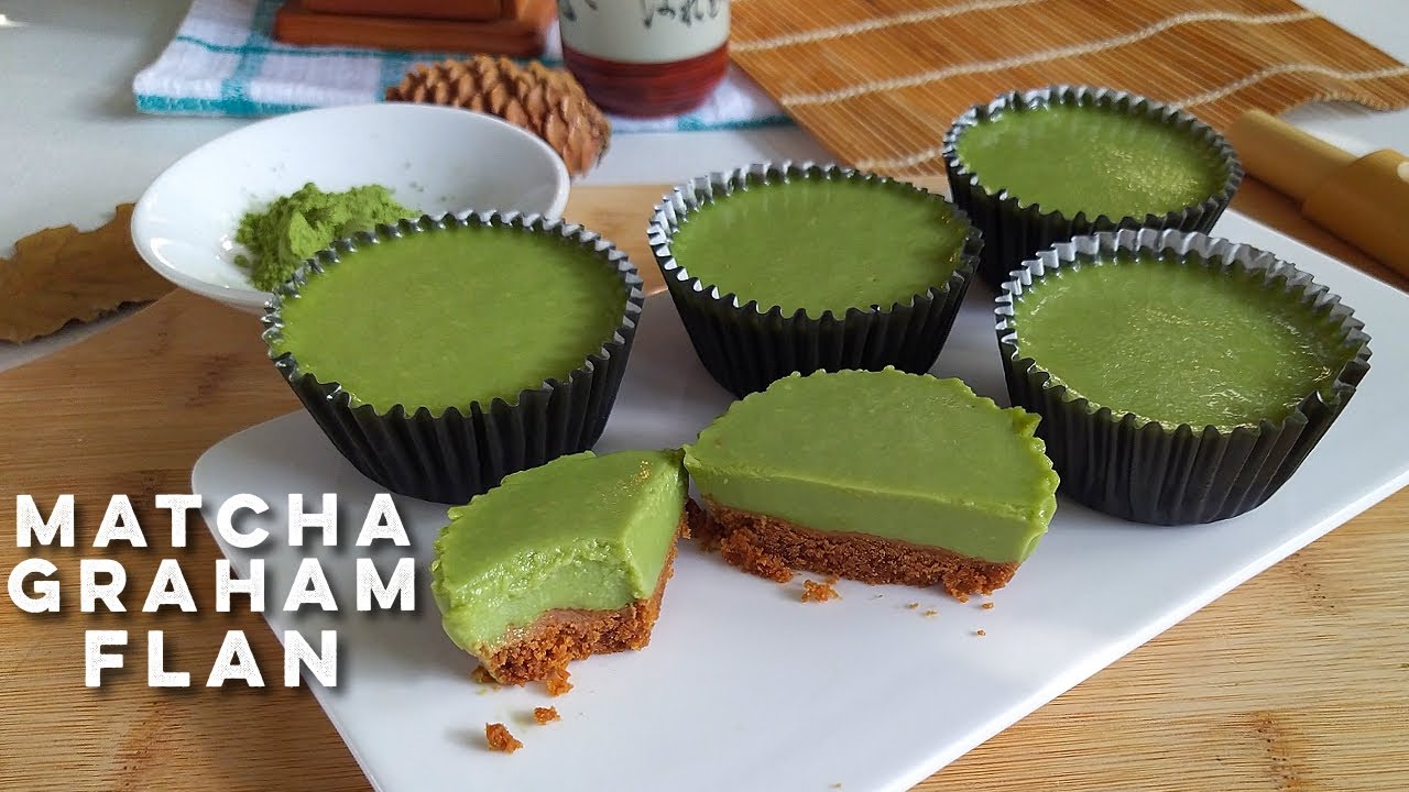 Matcha Graham Flan Cupcakes (No Steam, No Bake, No Oven) Easy Cheat ...