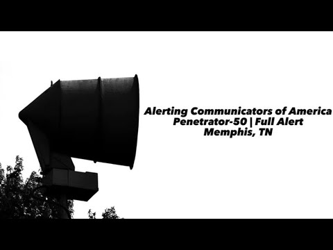 ASC RM-135/P-50 | Tornado Siren Test | Full Alert | Memphis, TN - YouTube
