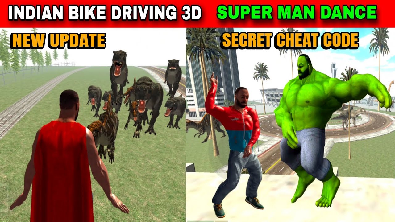 New Update Secret Cheat Code | Super Man Dance Power | Funny Gameplay Indian Bikes Driving 3d 🤣🤣 ...