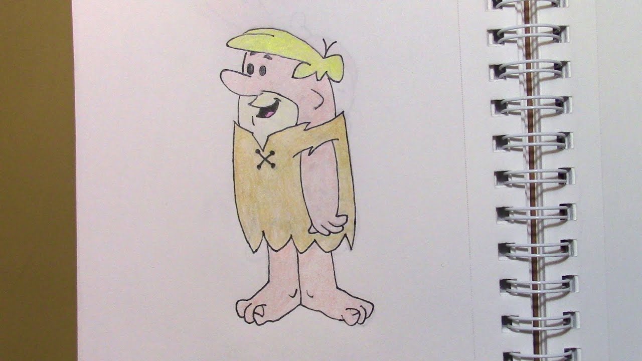 423 - How to Draw Barney Rubble from the Flintstones - YouTube