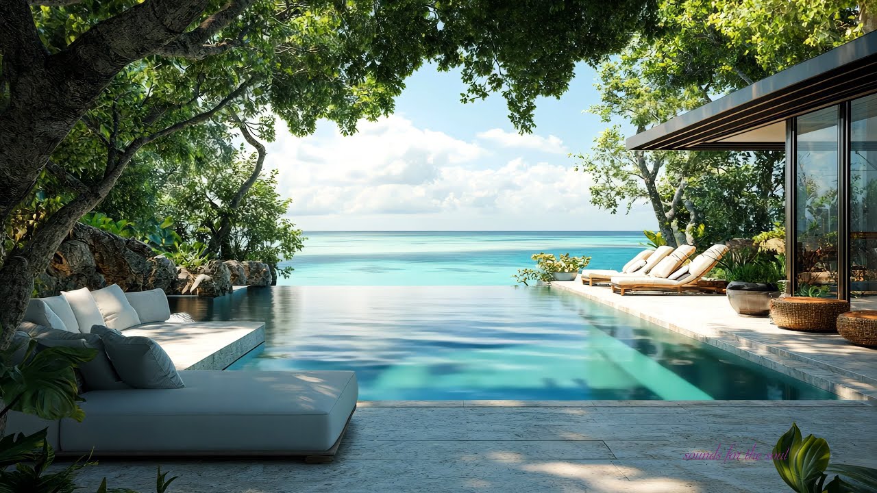 Serene Pool by Beach Ambience: Gentle Ocean Sounds for Luxurious ...