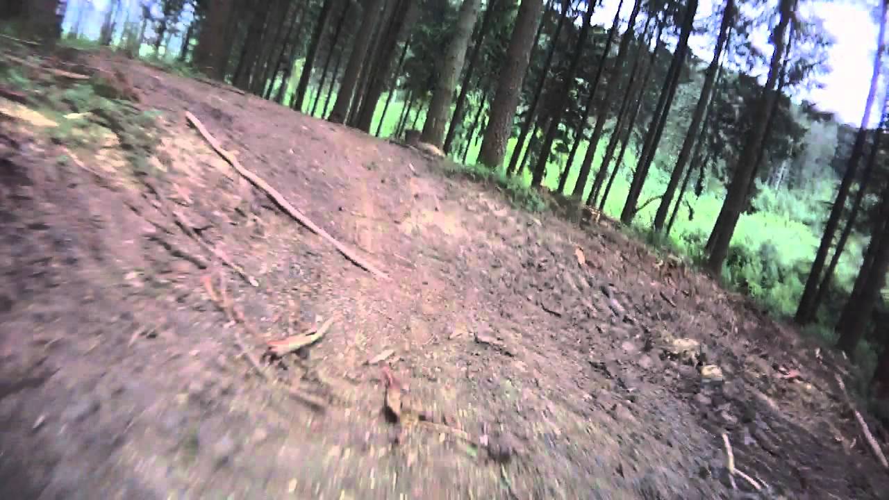 Haldon forest 30 foot drop in - YouTube
