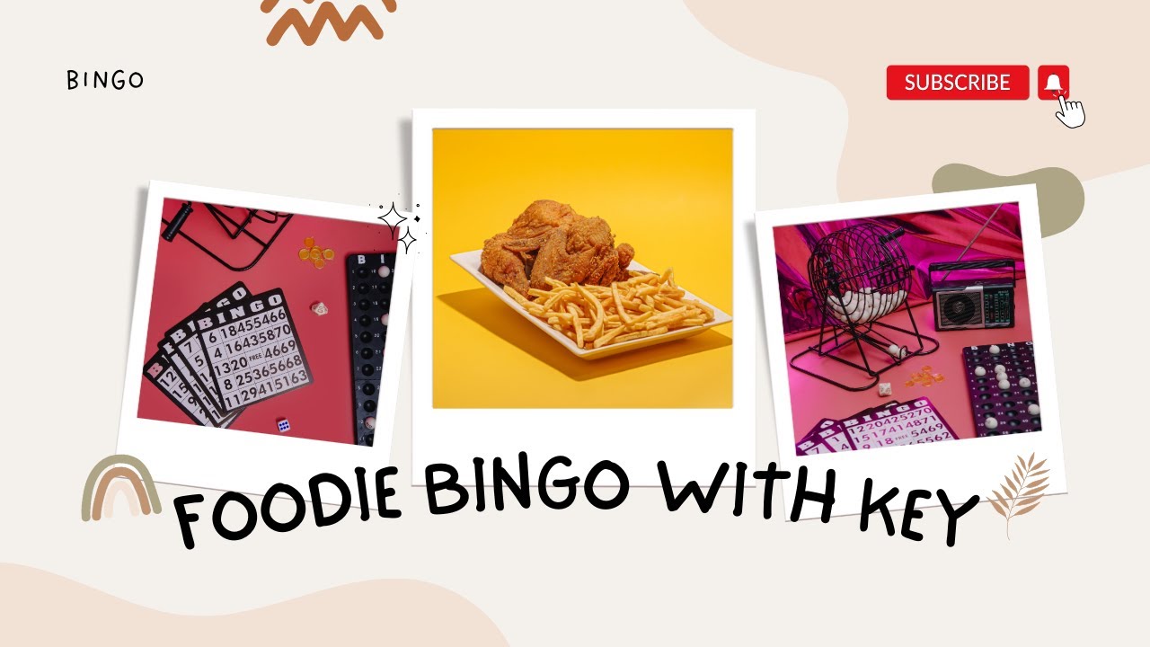 Foodie Bingo Bring your snacks - YouTube