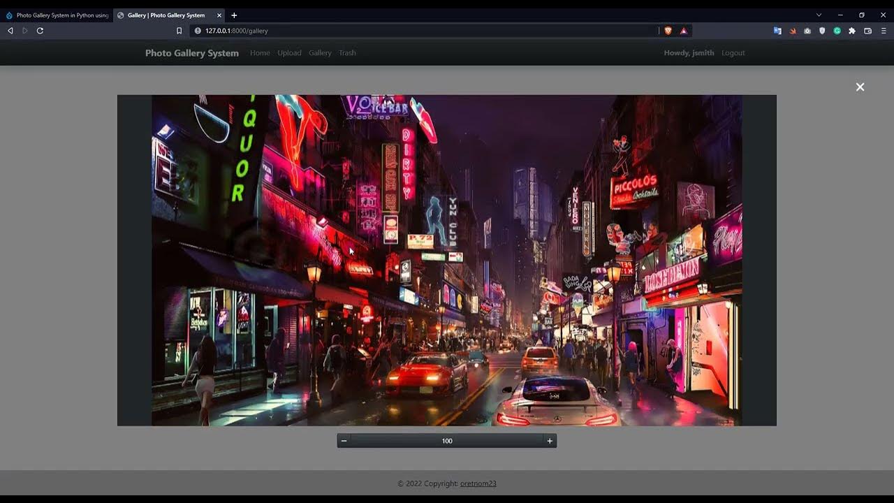 Photo Gallery System in Python using Django DEMO - YouTube