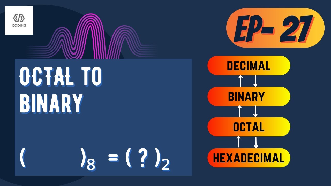 OCTAL TO BINARY NUMBER SYSTEM SERIES INTERCONVERSION OF NUMBER