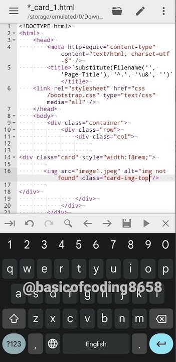 #1 Bootstrap Card classes ॥ Bootstrap5#card#bootstrap#bootstraptutorial#classes#basicofcoding# ...