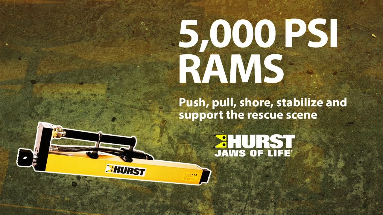 Hurst Jaws of Life 5,000 PSI Rams - YouTube