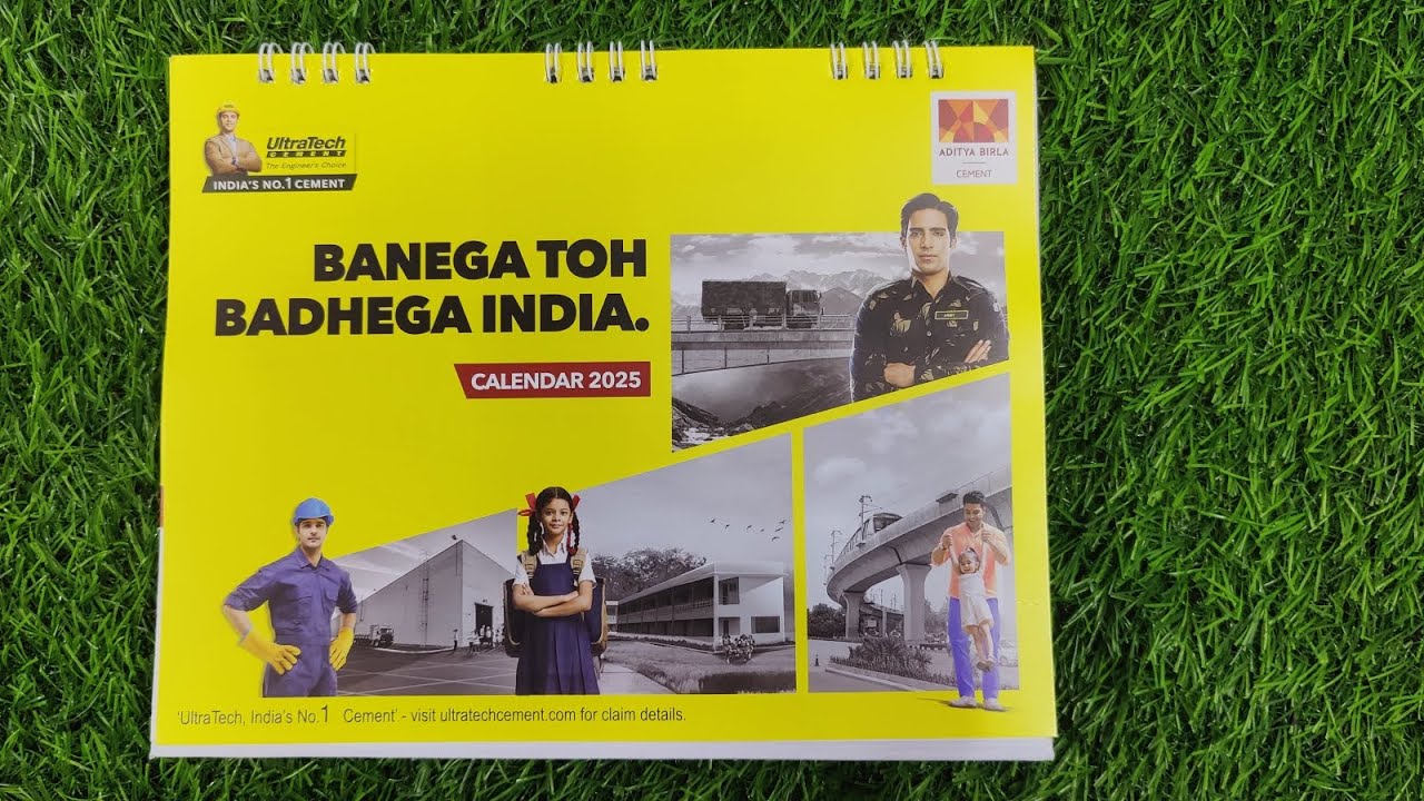 UltraTech Calendar | UltraTech Cement Table Calendar | Calendar | India ...