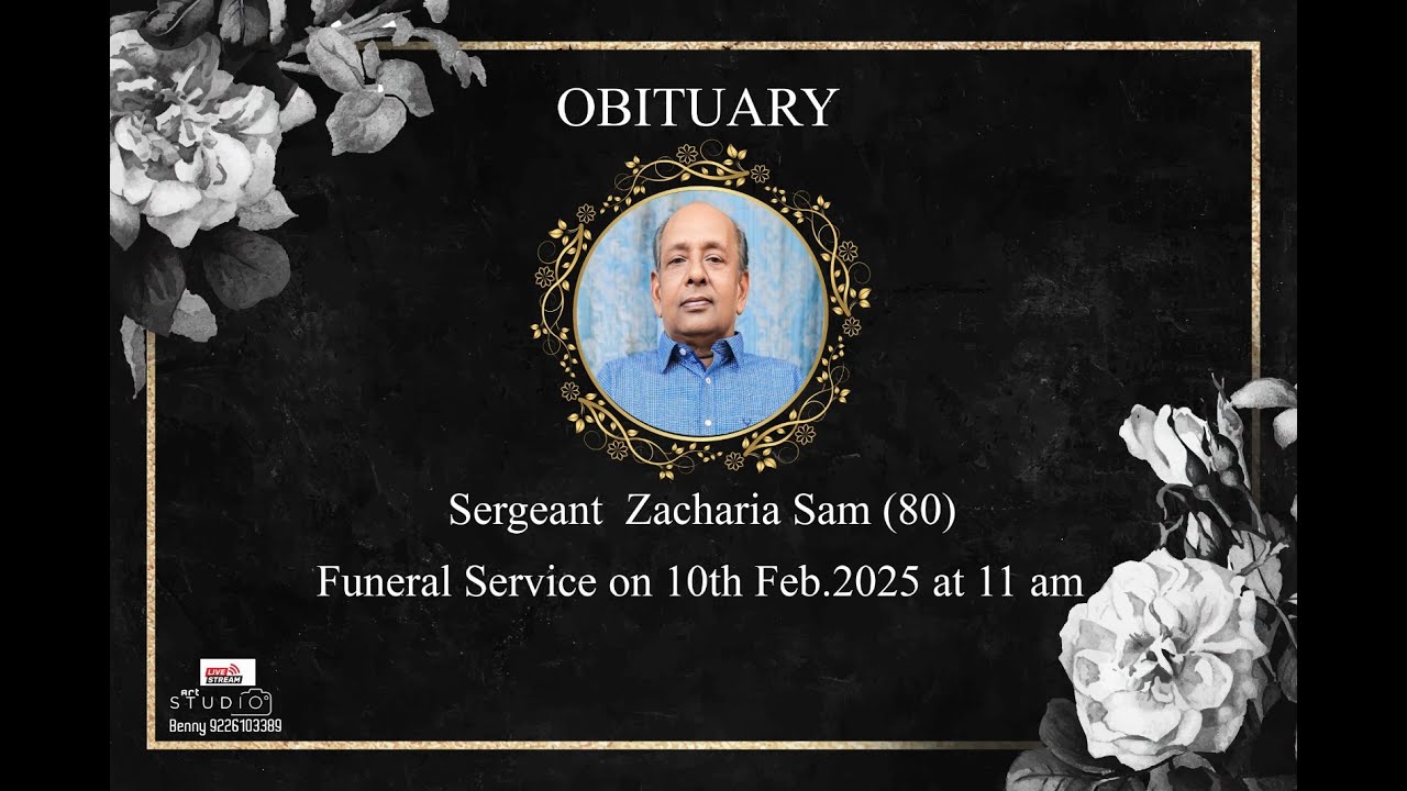 🔴 LIVE : Sergeant Zacharia Sam | Funeral Service | 10th Feb 2025 - YouTube