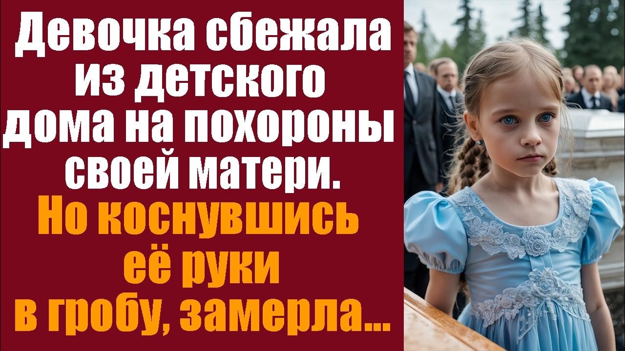 Девочка сбежала из детского дома на похороны своей матери Но коснувшись ее руки в гробу