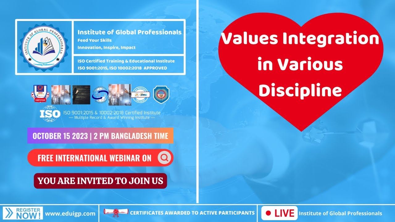 Values Integration in Various Discipline - YouTube