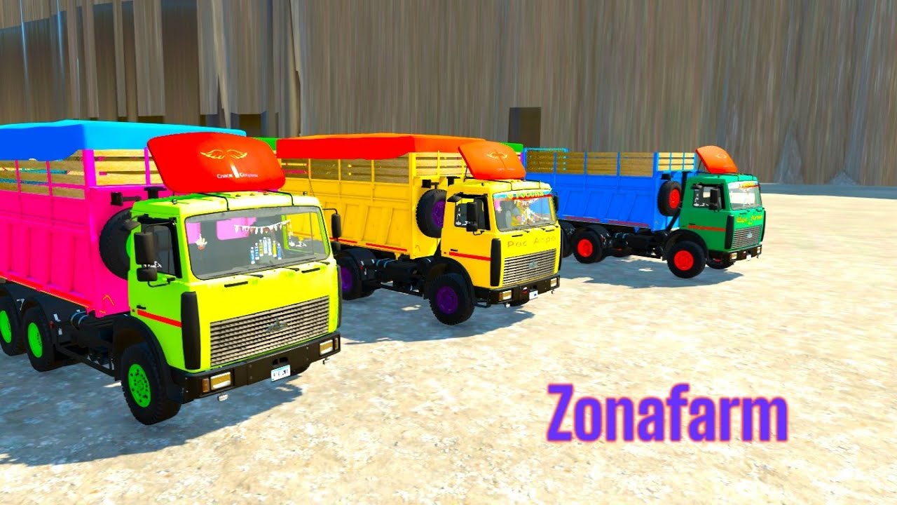 transporting and loaded truck dump contruction farming simulator fs22 ...
