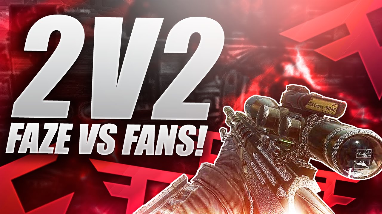 FAZE 2V2 VS FANS! - YouTube