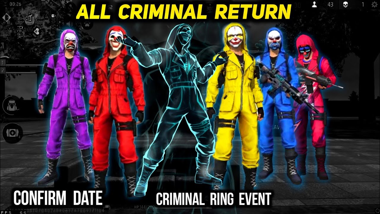 All Criminal Return - Yellow, Blue,Red,Neon, Purple & Ghost Criminal ...