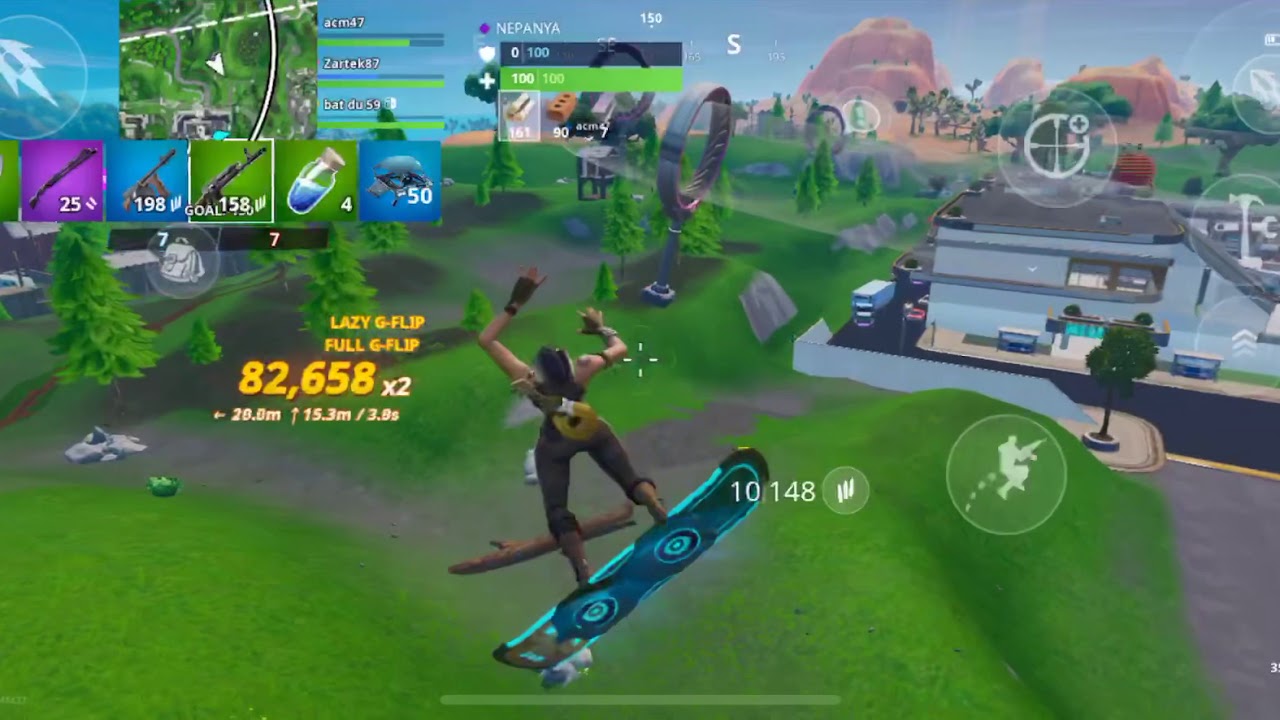 Fortnite Mobile IPhone XS Test - High Graphics 60 FPS - YouTube