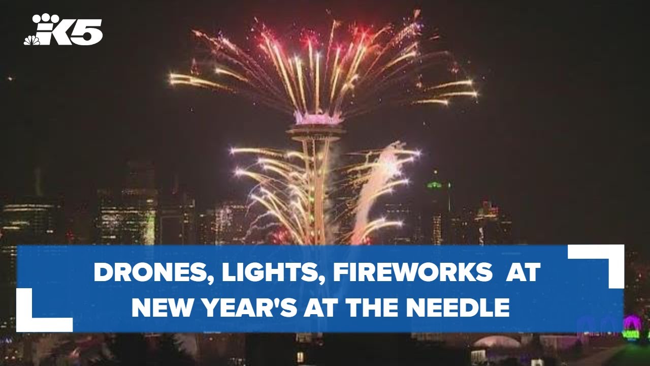 Drones, light show and fireworks part of New Year's at the Needle ...