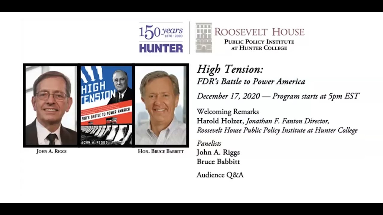 John A. Riggs — High Tension: FDR’s Battle to Power America - YouTube