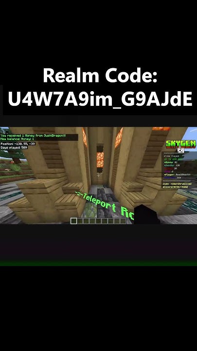 Minecraft Bedrock SkyGen Realm Code MCBE | BEST SKYGEN | Code: U4W7A9im ...