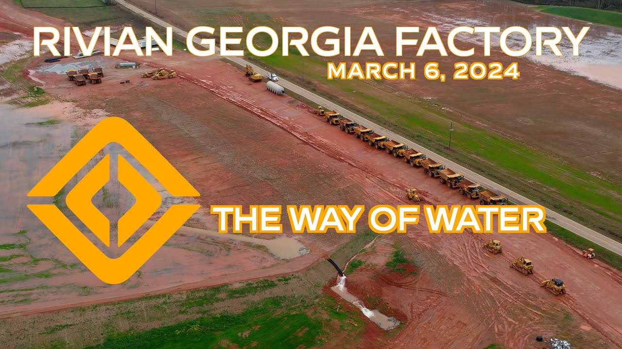Rivian Georgia R2/R3 Factory Drone Tour 03/06/2024 - YouTube