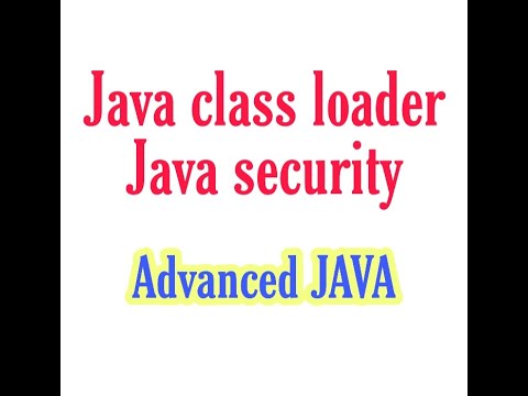 Class loader||Java Security||Advanced java - YouTube