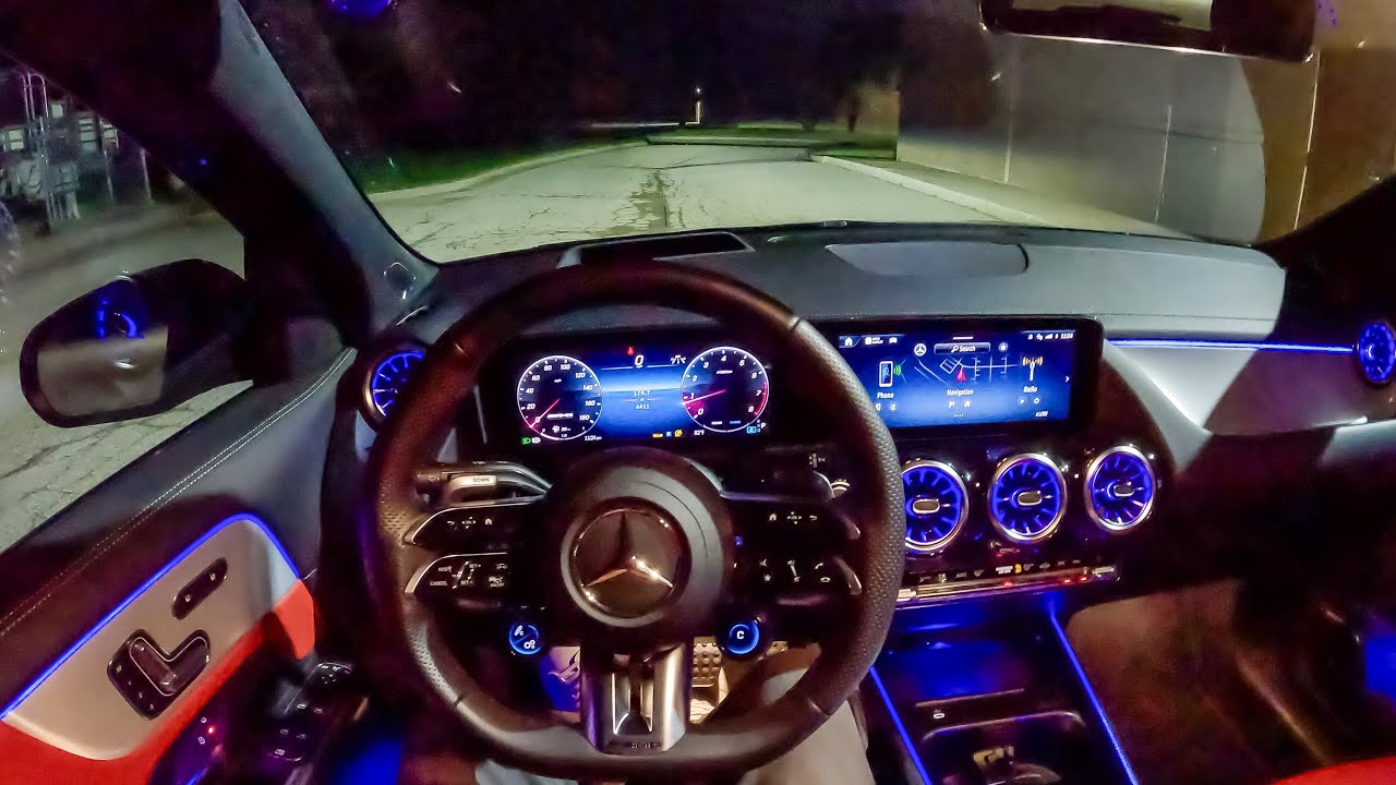 2024 Mercedes-AMG GLA 35 - POV Night Drive (Binaural Audio) - YouTube