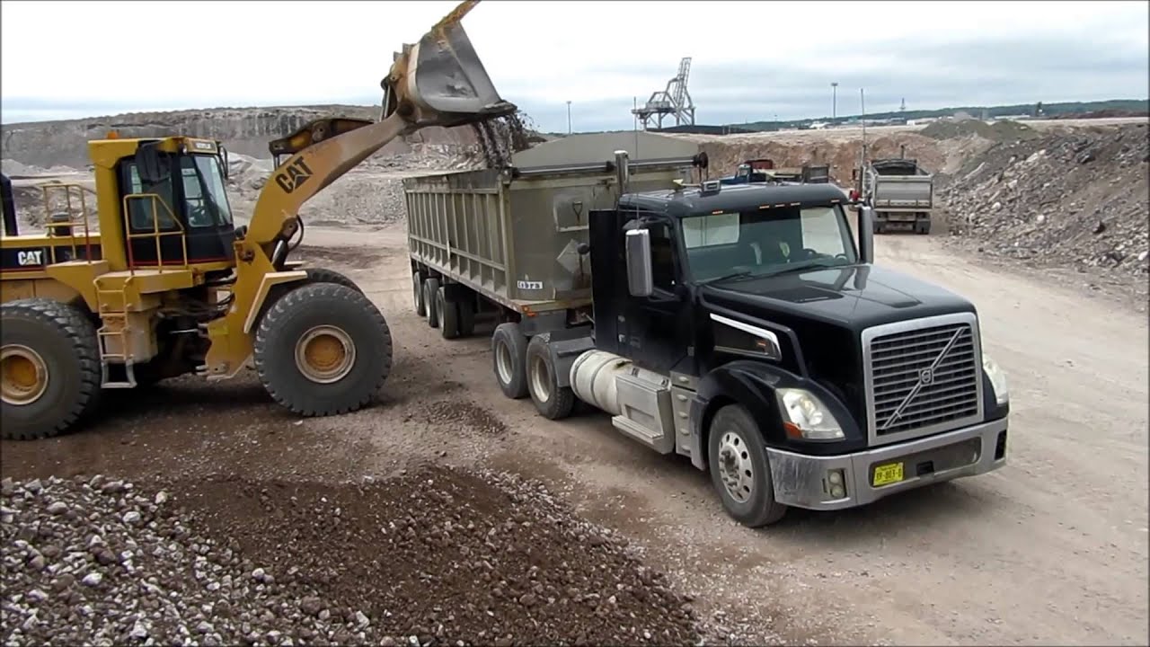 Dump Truck Action at the Slag Pits - YouTube