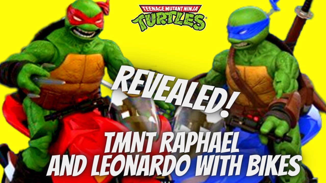 TMNT Raphael And Leonardo With Bikes Revealed By Toy Book And Loyal ...