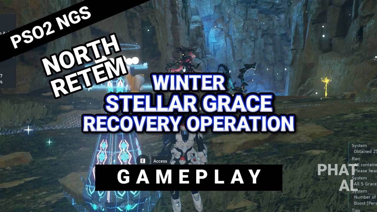 WINTER EVENT! STELLAR GRACE RECOVERY OPERATION NORTH RETEM PSO2 NGS ...