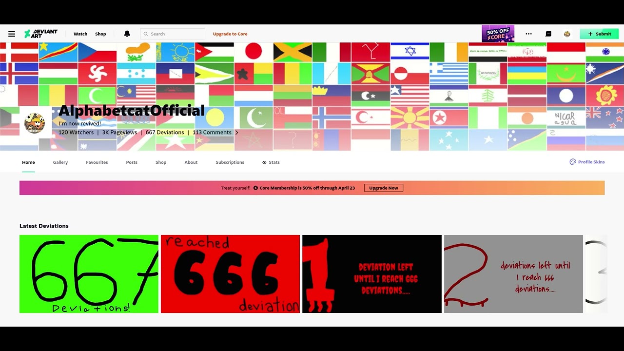 Good News: My DeviantArt Account is now revived because I reached 667 ...