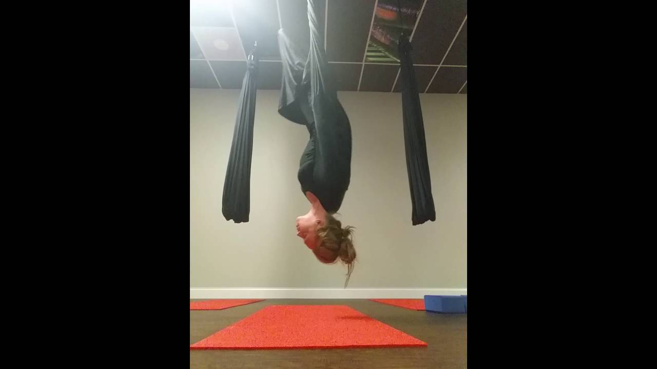Aerial yoga Vampire pose - YouTube
