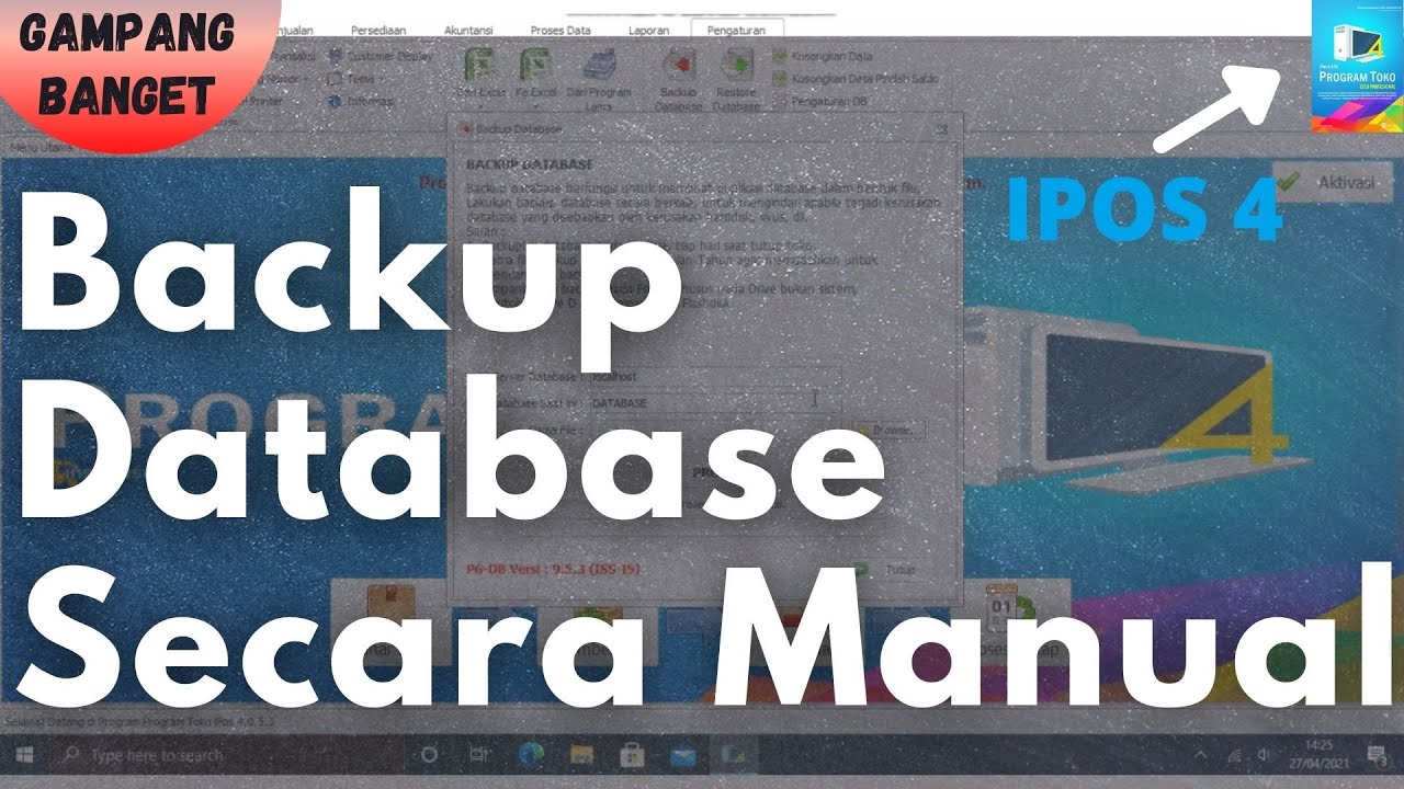 Backup Database Manual di Ipos 4 - PROGRAM IPOS 4 - YouTube
