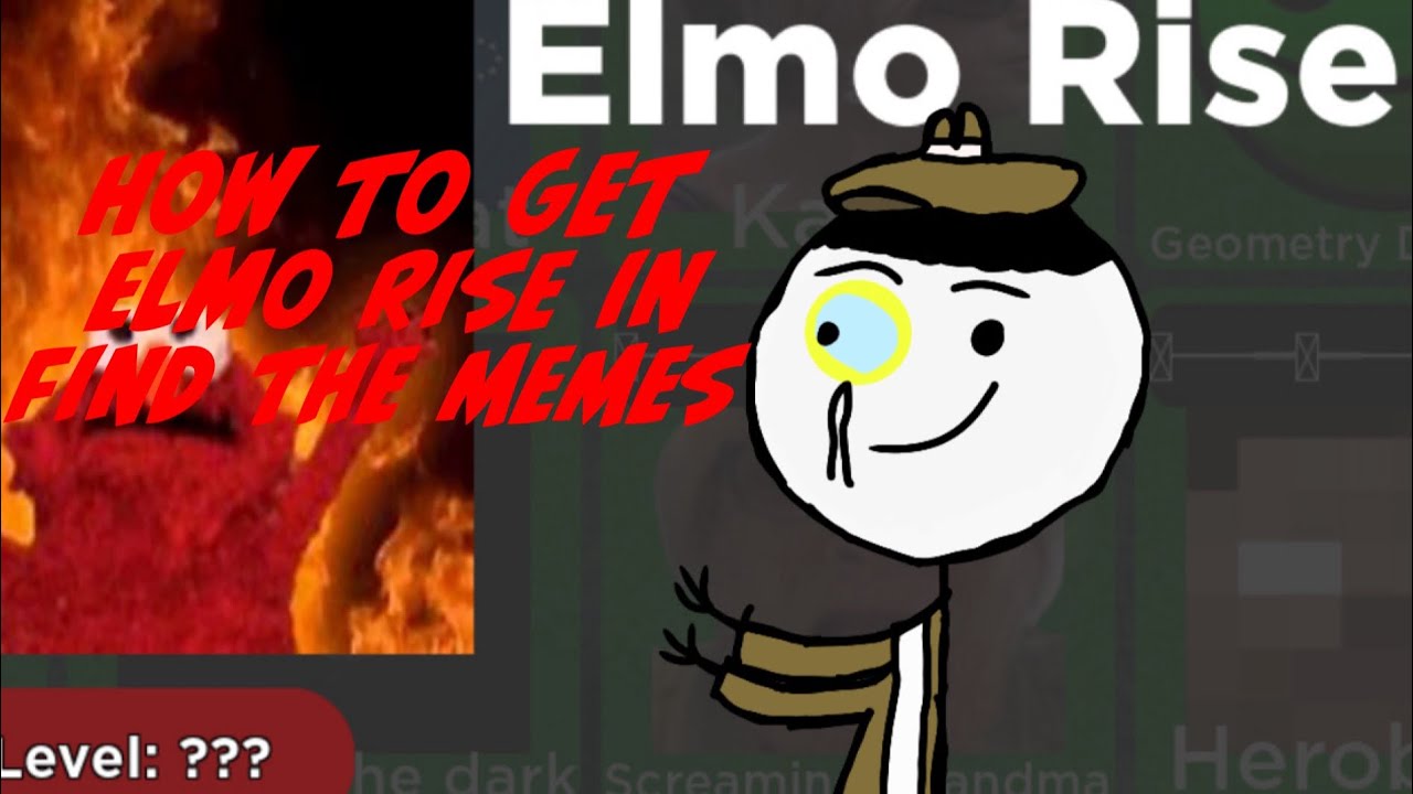 How To Get The Elmo Rise Meme In Roblox Find The Memes - YouTube