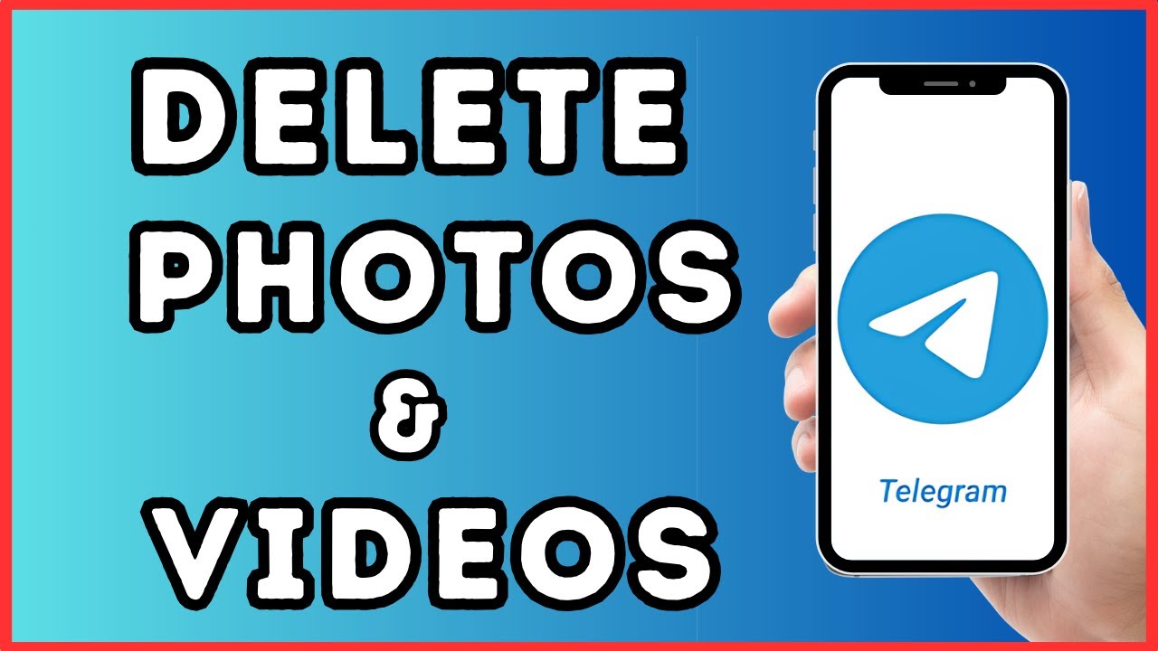 How To Delete Photos and Videos from Telegram 2024 | Easy Fix! - YouTube