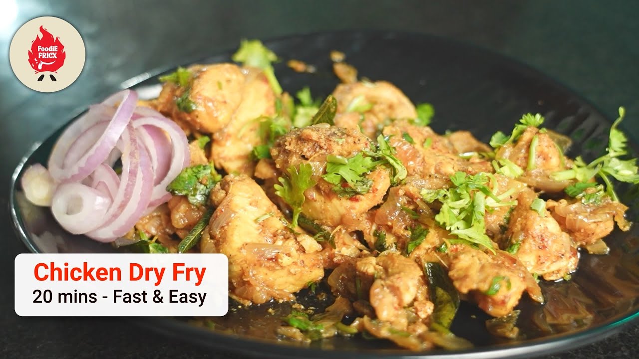 Very Simple & Tasty CHICKEN DRY FRY || CHICKEN FRY RECIPE ...