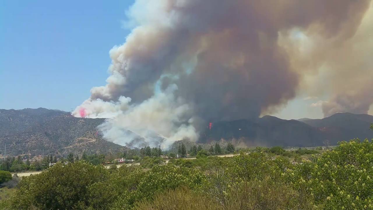 Fire in Azusa CA - YouTube