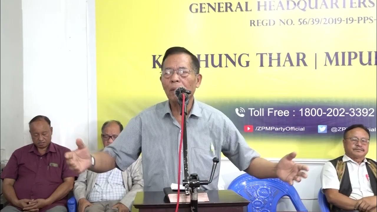 Pu Lalliansawta, President | Chhung Inkhawm | July 31, 2023 - YouTube