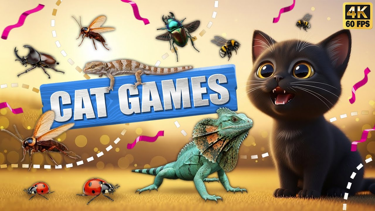 CAT GAMES 🐾3D Game for Cats | Video for Cats – Ultimate CAT TV #128😻 ...