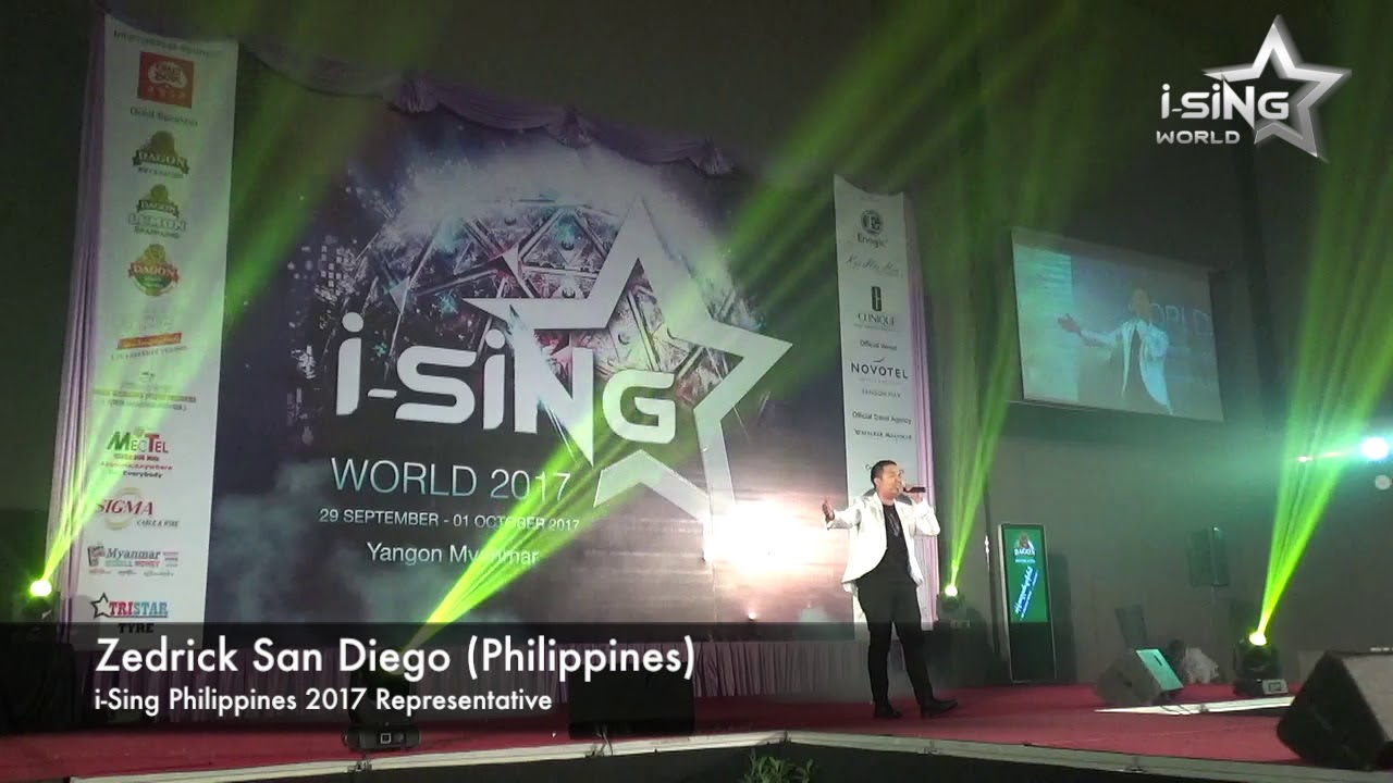 Zedrick San Diego (Philippines) Performance at i-Sing World Finals 2017 ...