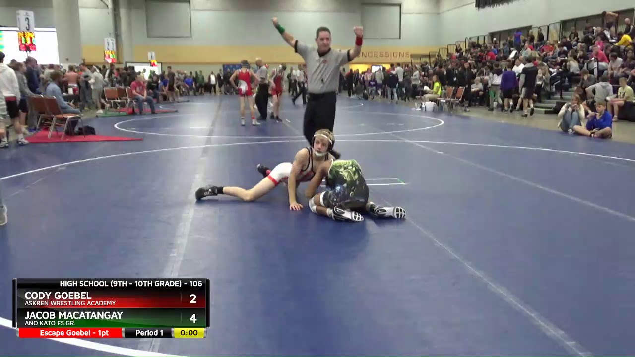 High School (9th - 10th Grade) 106 Cody Goebel Askren Wrestling Academy ...