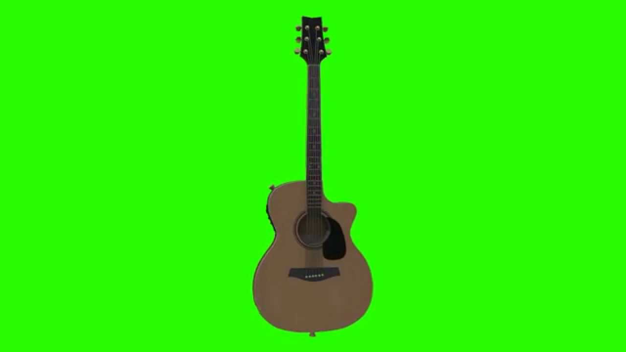 guitar green screen free stock footage - YouTube