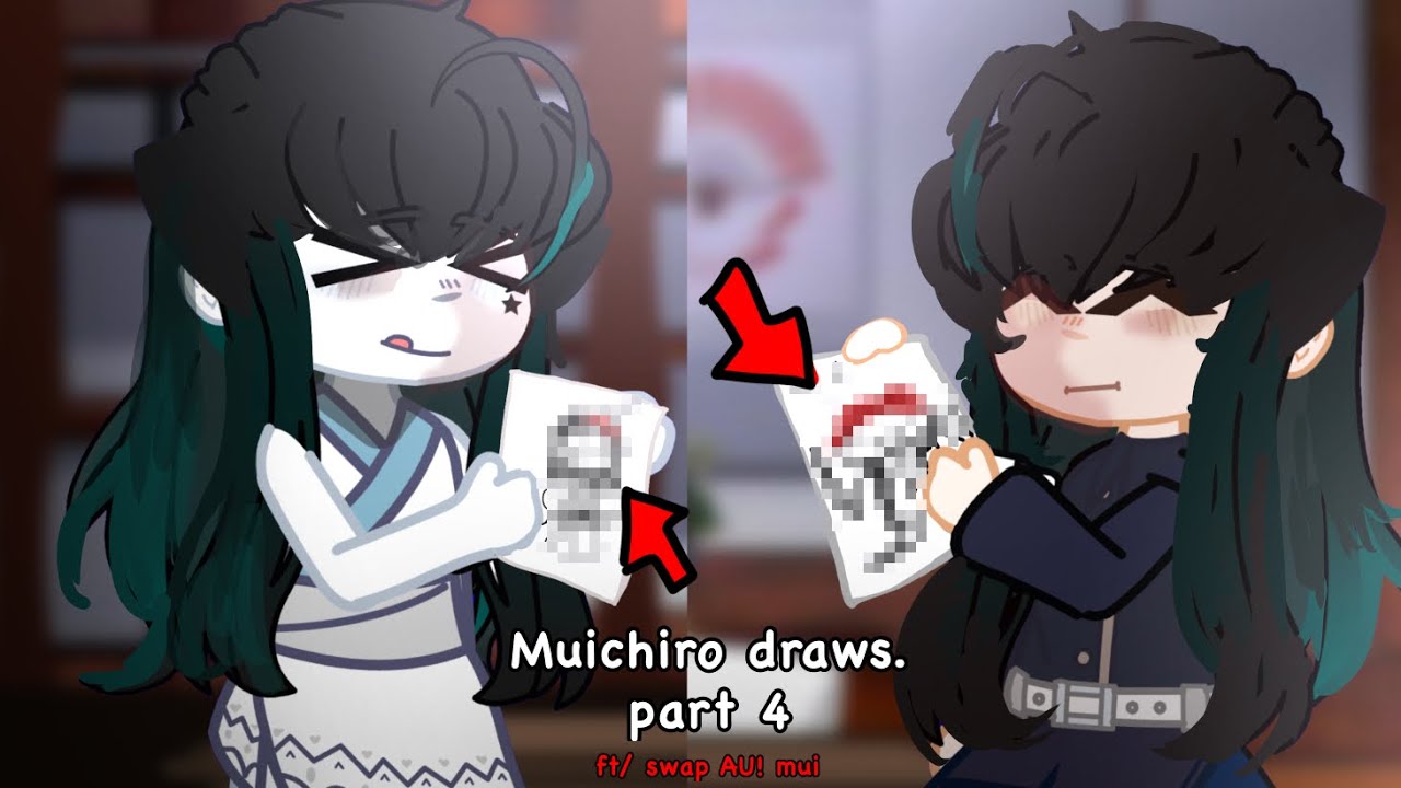 ☁️ Muichiro draws ☁️ KNY gacha ⭐️ part 4 (ft/ swap AU! mui !) - YouTube
