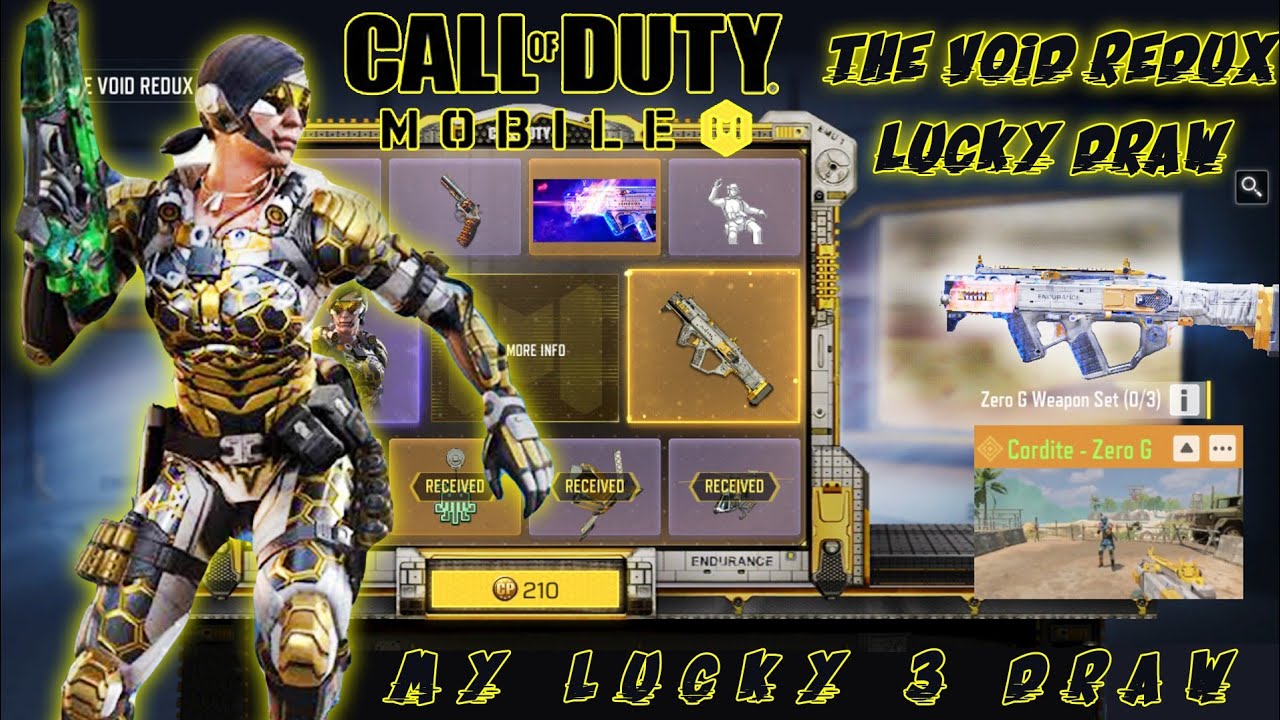*New* THE VOID REDUX DRAW | MY 3 LUCKY DRAW (Call Of Duty Mobile) - YouTube
