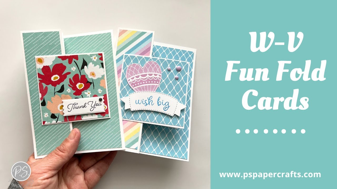 How to make a W-V Fun Fold Card - YouTube