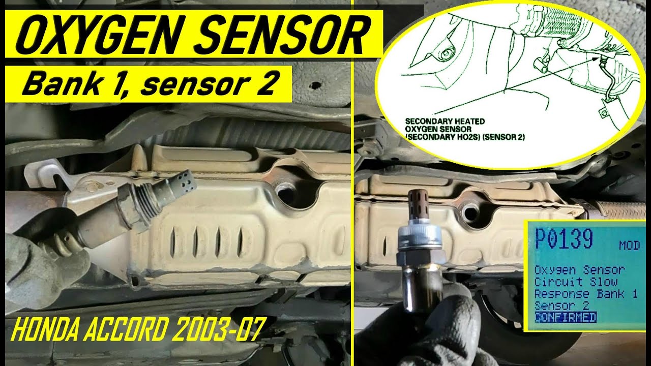 How to change oxygen sensor Honda Accord after catalytic converter ...