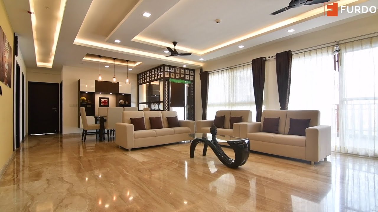 Interior Design in Bangalore: Mahindra WindChimes-3 BHK Apartment ...