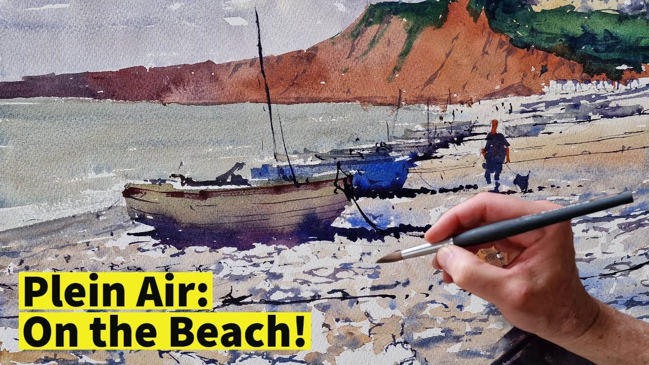 How to paint a Pebble Beach - The EASY way! - YouTube