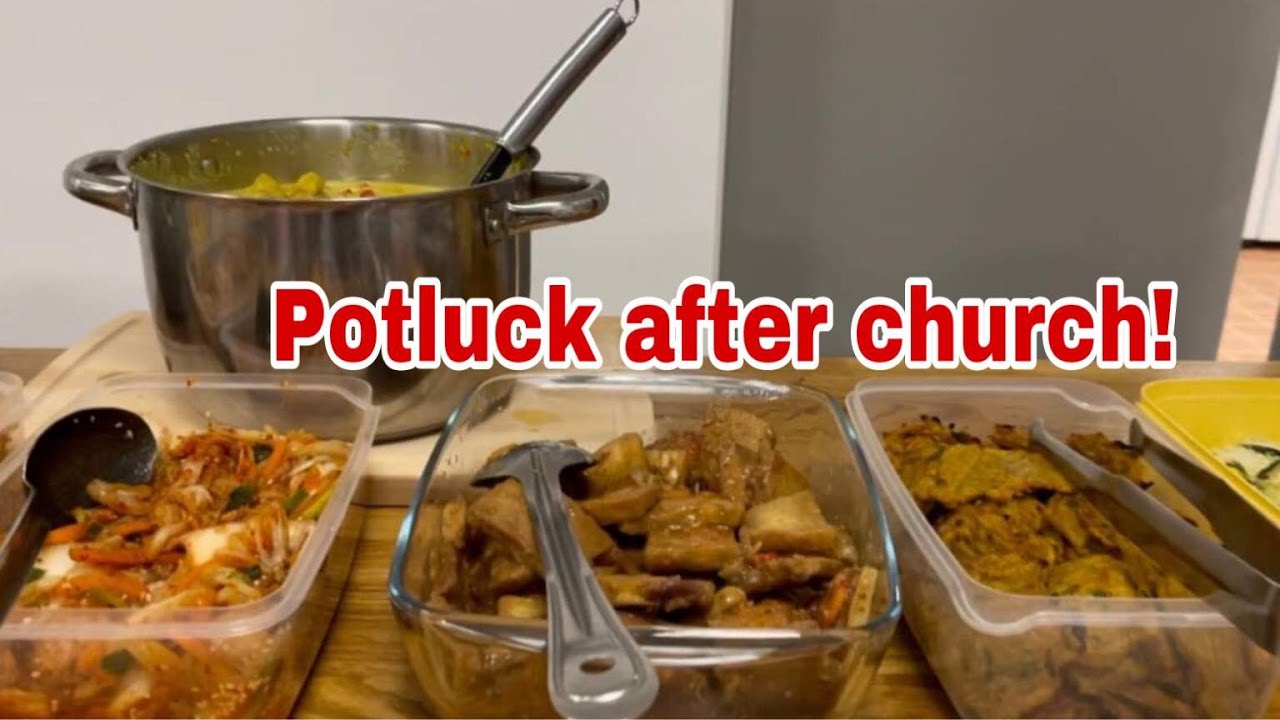 Sharing with you our potluck after church! - YouTube
